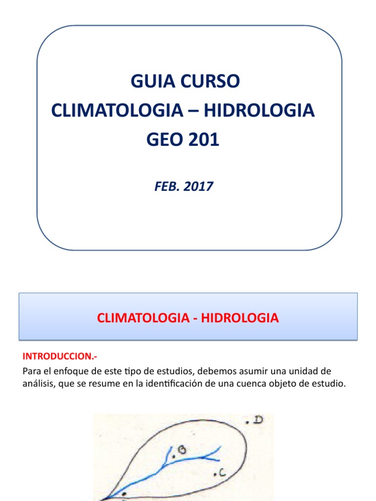 Guía de estudio integral sobre climatología e hidrología | PDF | Clima ...