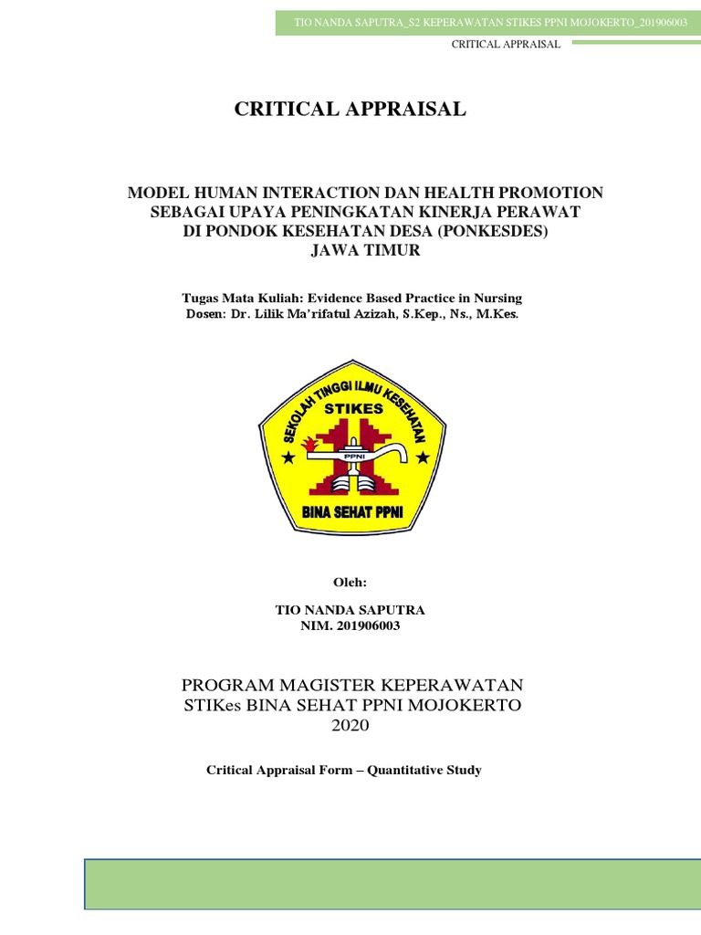 Contoh CA Kuantitatif | PDF