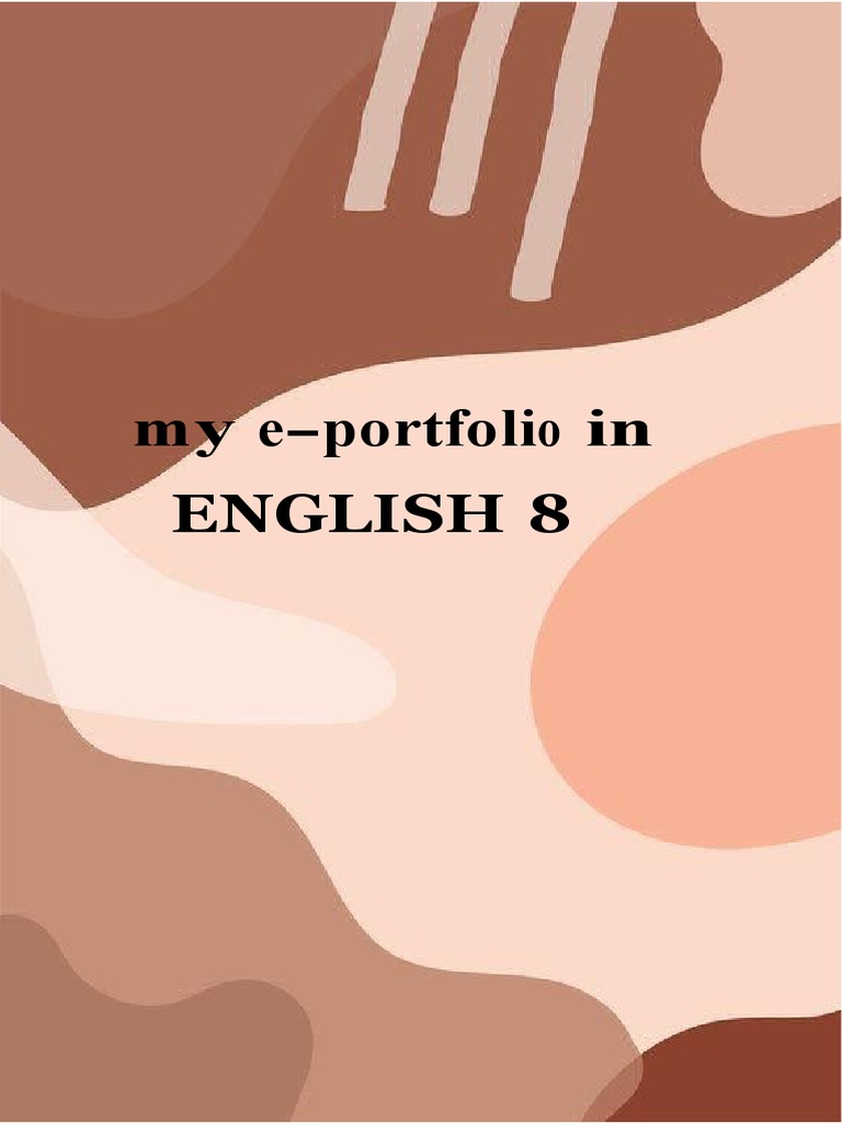 English 8 E-Portfolio Overview | PDF | Feeling | Linguistics