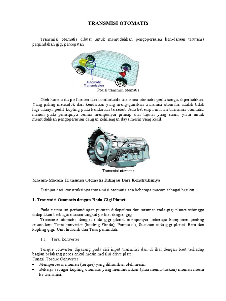 Transmisi Otomatis | PDF