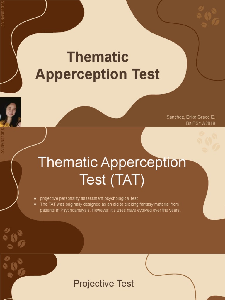 Thematic Apperception Test: Sanchez, Erika Grace E. Bs PSY A2018 | PDF ...