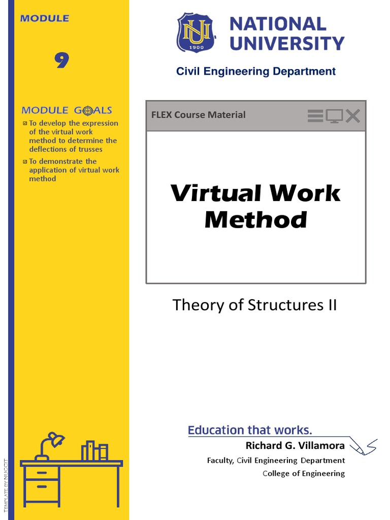 TOS CM - 9 - Virtual Work Method | PDF | Truss | Force