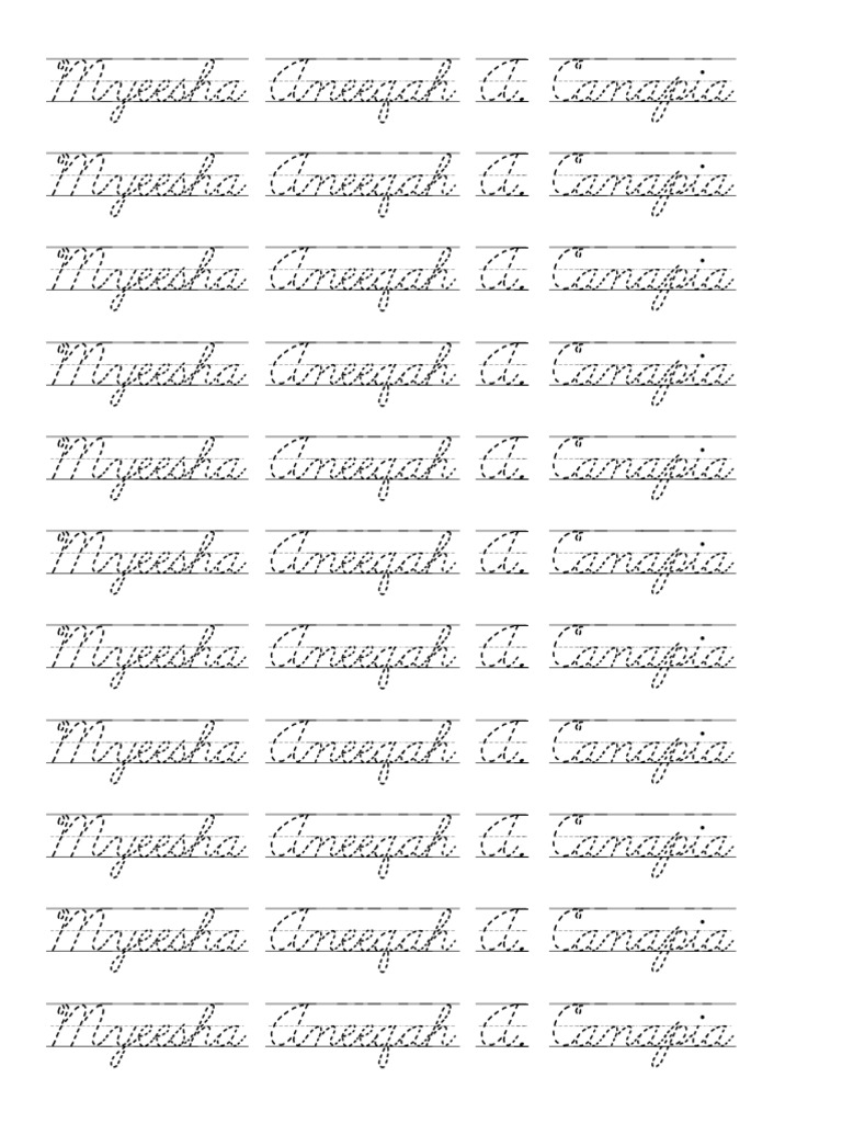 Cursive Writing BAtch 3 | PDF