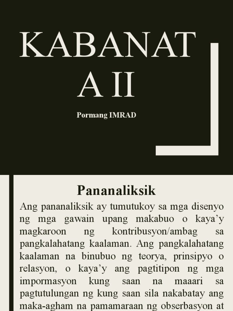 Kabanata II | PDF