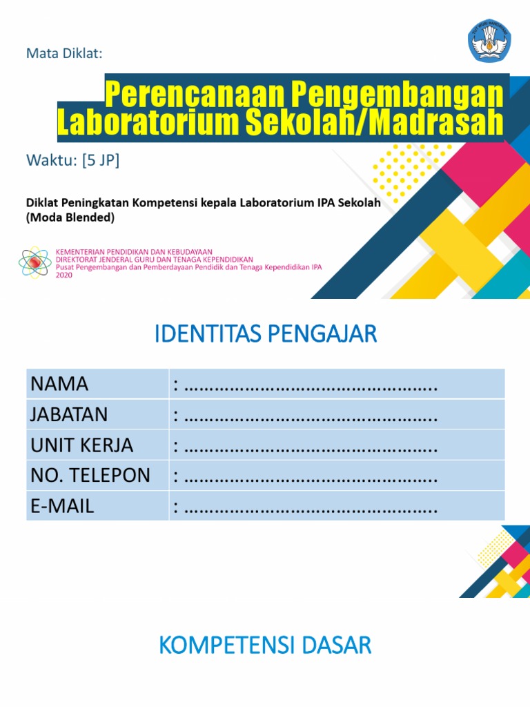 Rencana Pengembangan Laboratorium IPA Sekolah melalui Perencanaan ...