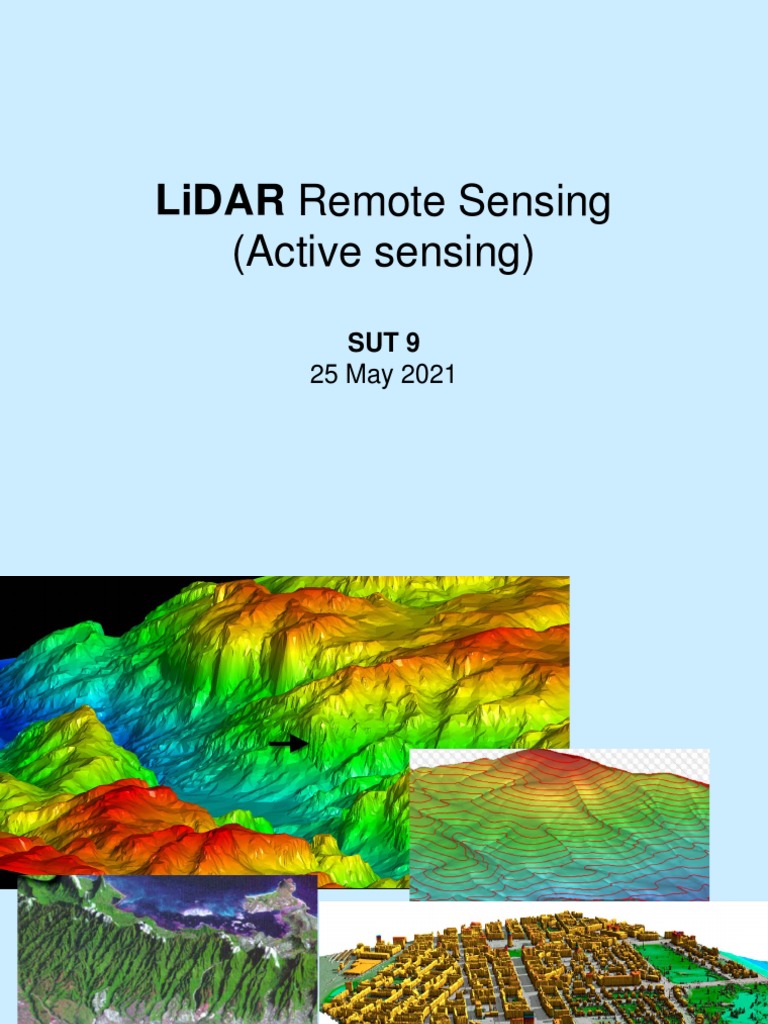 LiDAR Remote Sensing Techniques | PDF | Lidar | Electromagnetic Radiation