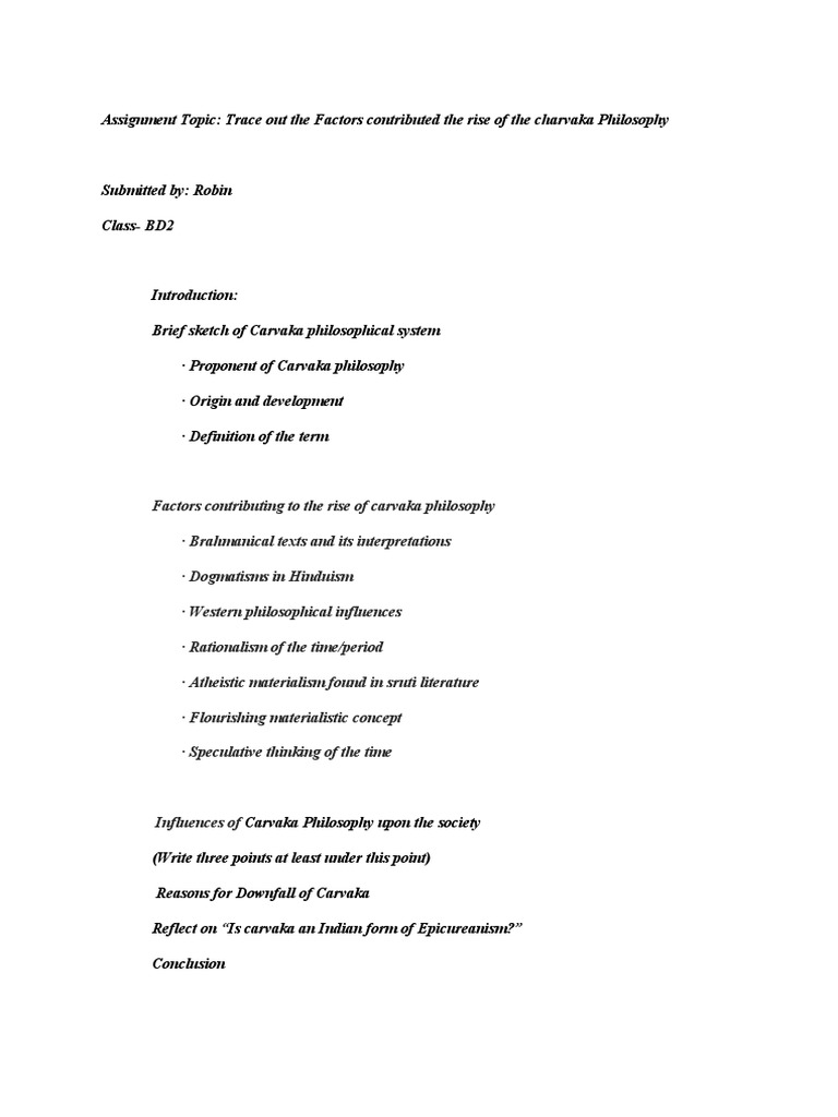 The Charvaka Philosophy | PDF | Materialism | Philosophical Theories
