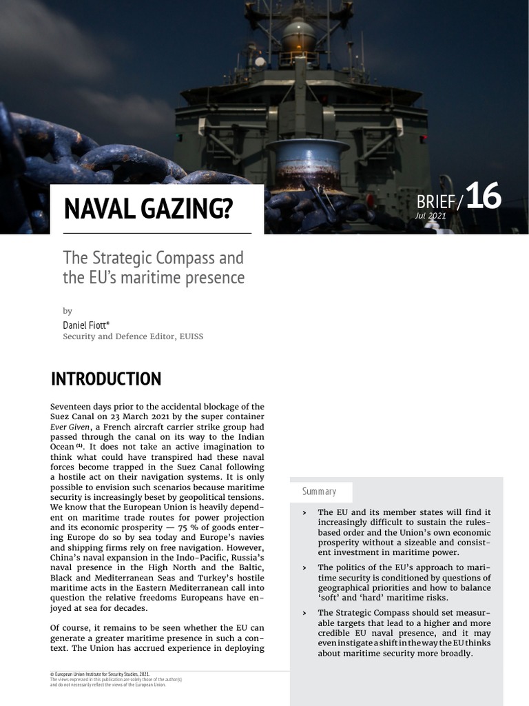 Report The EUs Compass For Security and Defence May 2021 | PDF ...