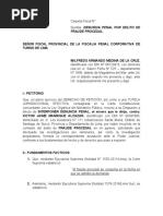 Modelo de Escrito Por Denuncia Penal Por El Delito de Estafa y Otros en Sede Fiscal | PDF ...