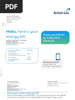 British Gas Example Bill | PDF | Invoice | Cheque