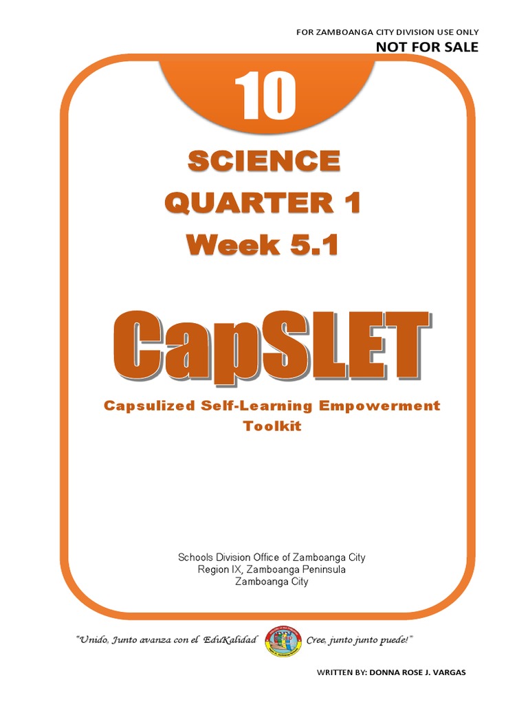 Science Quarter 1 Week 5.1: Not For Sale | PDF | Plate Tectonics | Volcano