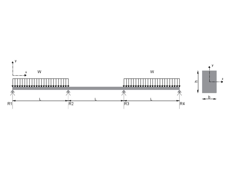 Poutre 3 TR Égales - Charge Uniforme T1, T3 | PDF
