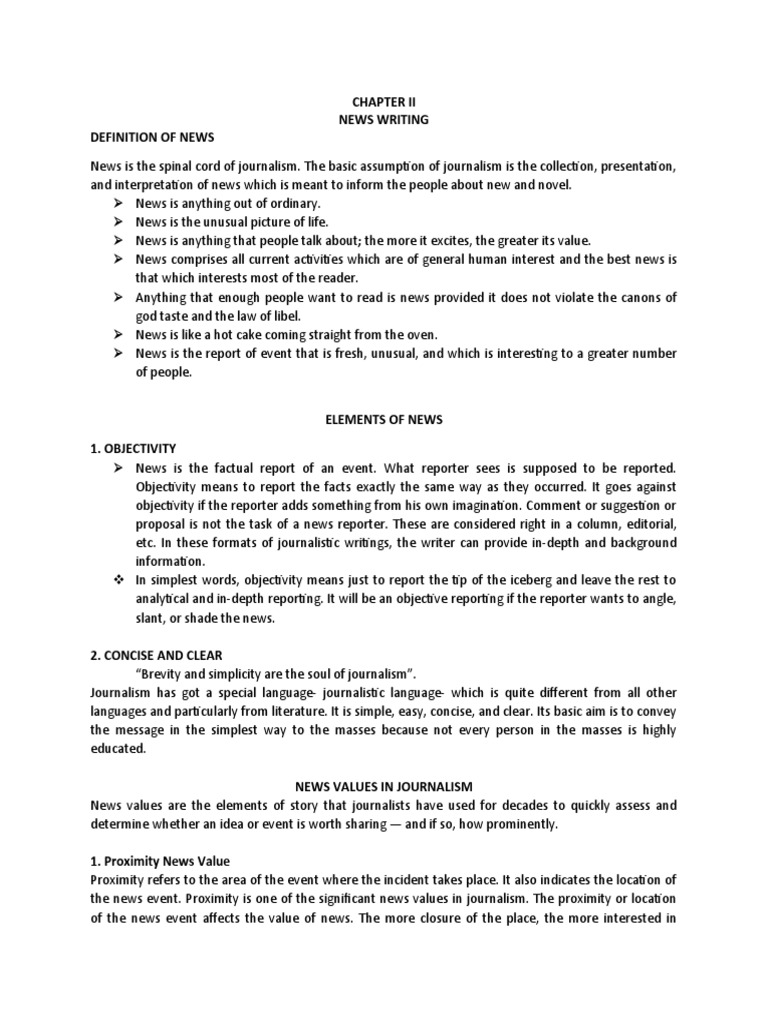 Understanding News Writing Essentials | PDF | News | Journalism