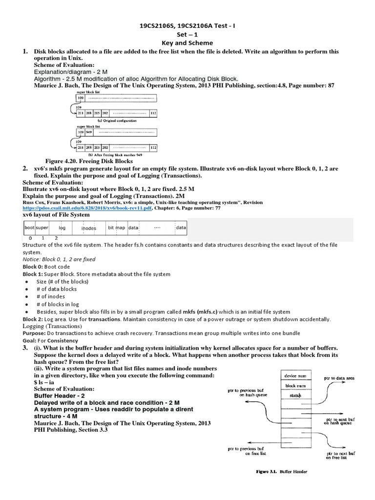 Analysis of File System Operations and Kernel Functions in the xv6 Operating System | PDF ...