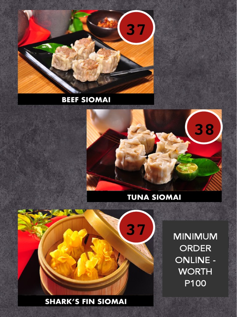 Master Siomai Menu 2019 | PDF