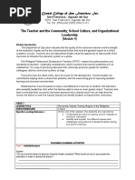 Class Profile Template | PDF | Classroom | Pedagogy