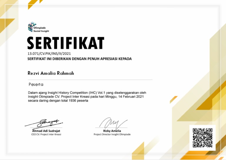 1326 - Sertifikat Ihc Vol 1 | PDF