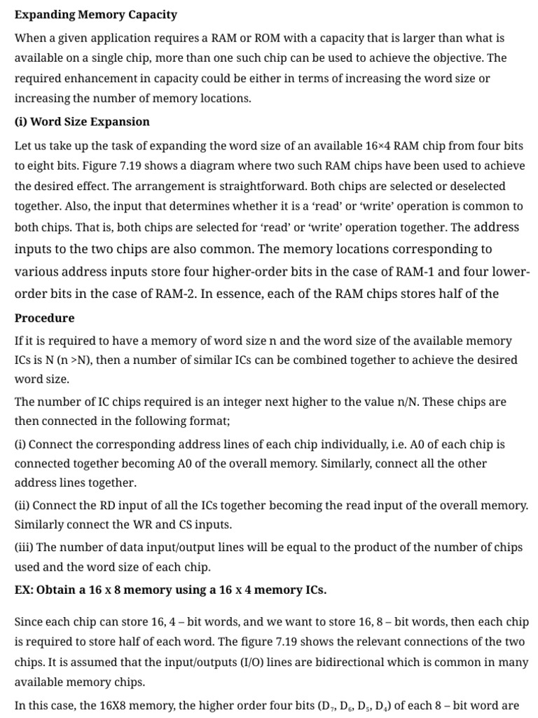 Expanding Memory Size | PDF | Logic Gate | Electronic Design