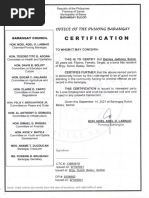 Barangay Business Permit | PDF