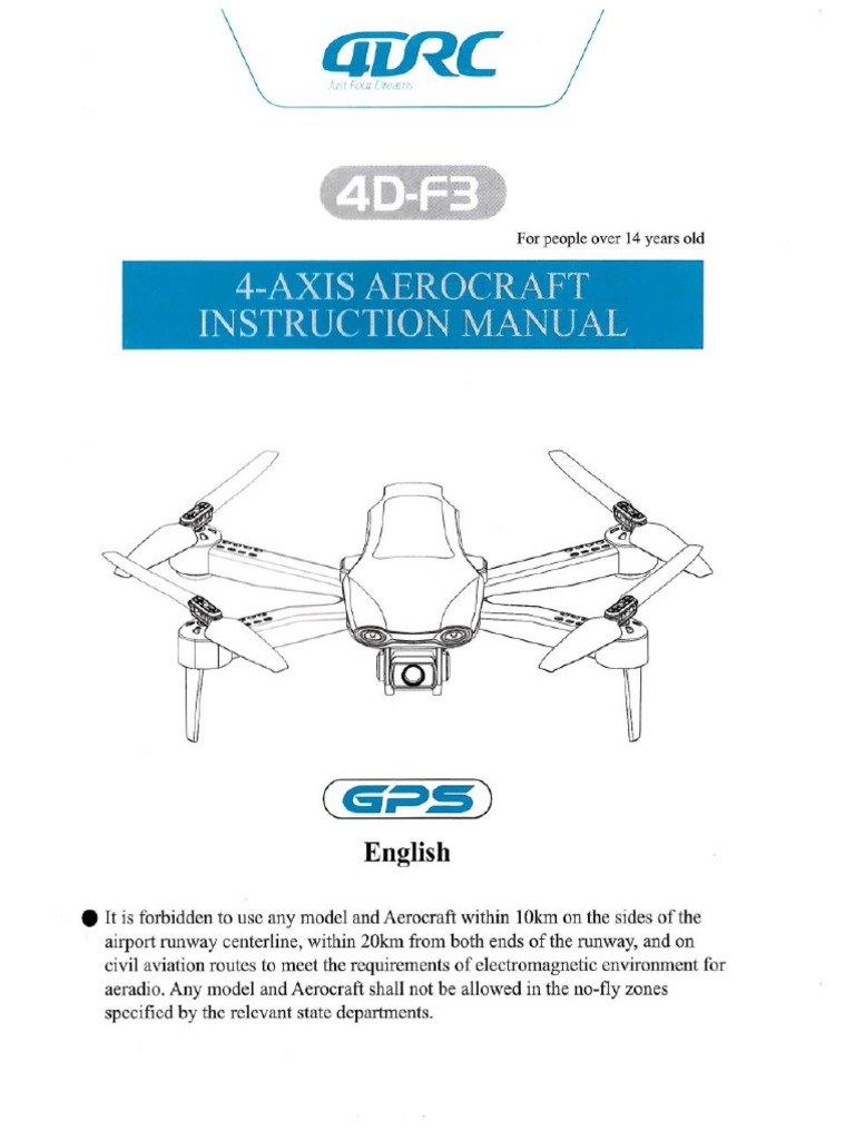 4DRC F3 4K GPS - Users Manual | PDF