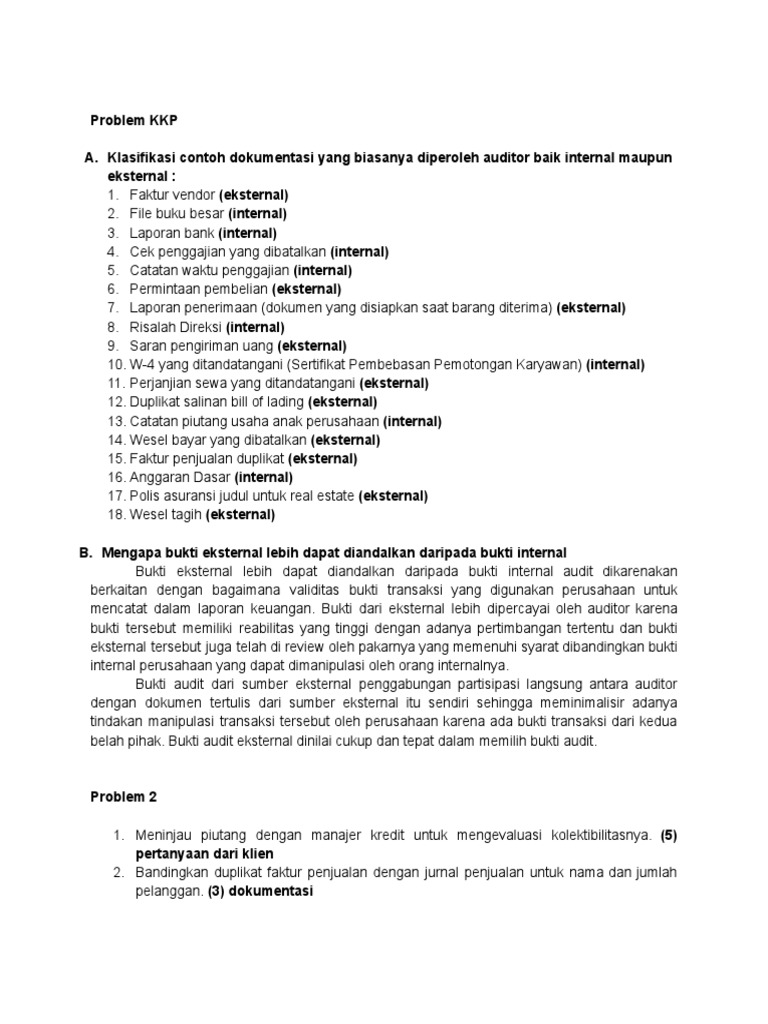 Kel 5 Audit | PDF | Bisnis | Pengelolaan Keuangan & Uang