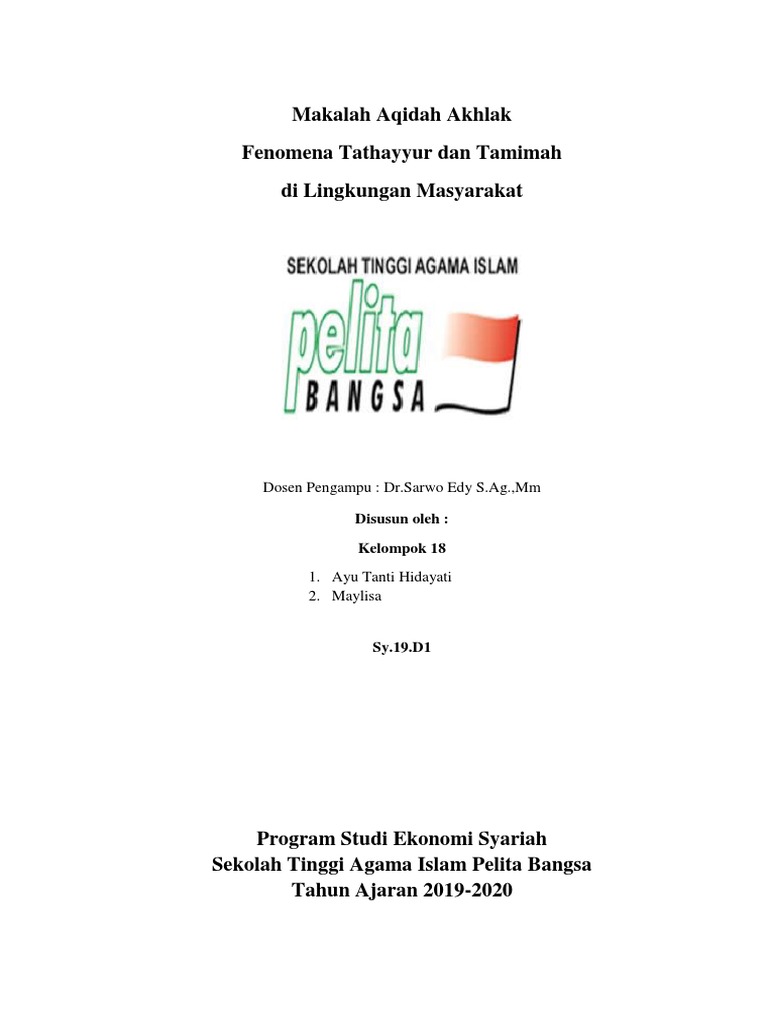 Fenomena Tathayyur Dan Tamimah | PDF