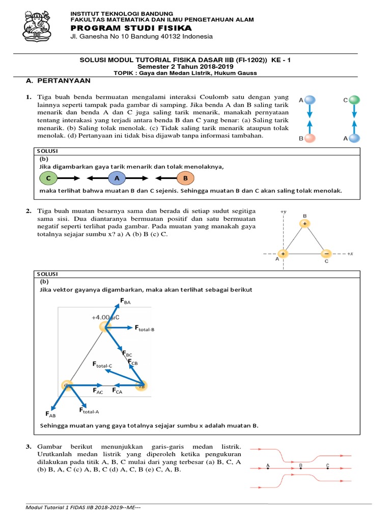SOLUSI Modul Tutorial 1 Fidas IIB-2018-2019 | PDF