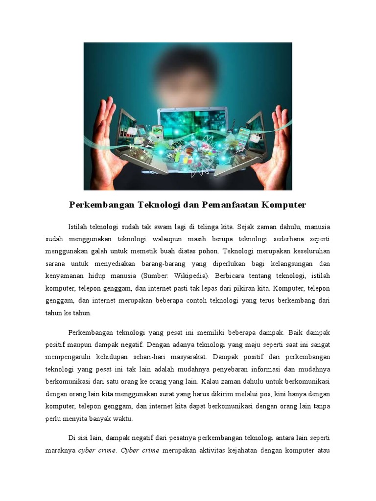 Dampak Teknologi di Kehidupan Kita | PDF