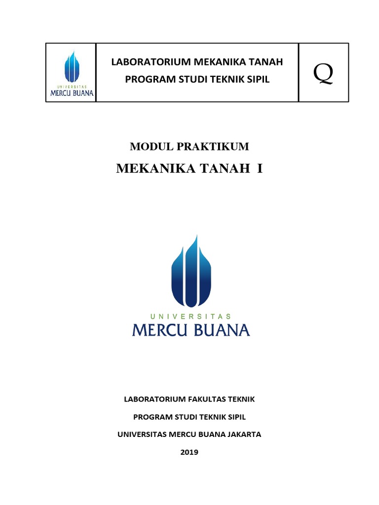 Modul Praktikum Mekanika Tanah 1 8 Pdf