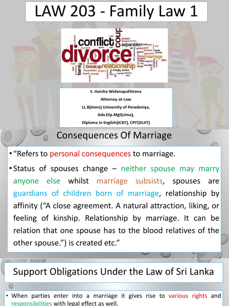 Family Law Guide to Support Obligations | PDF | Marriage | Wife