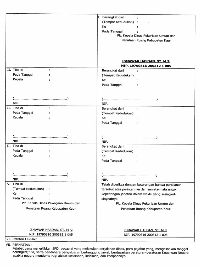 SPPD TTD Ismawar Hasdan | PDF