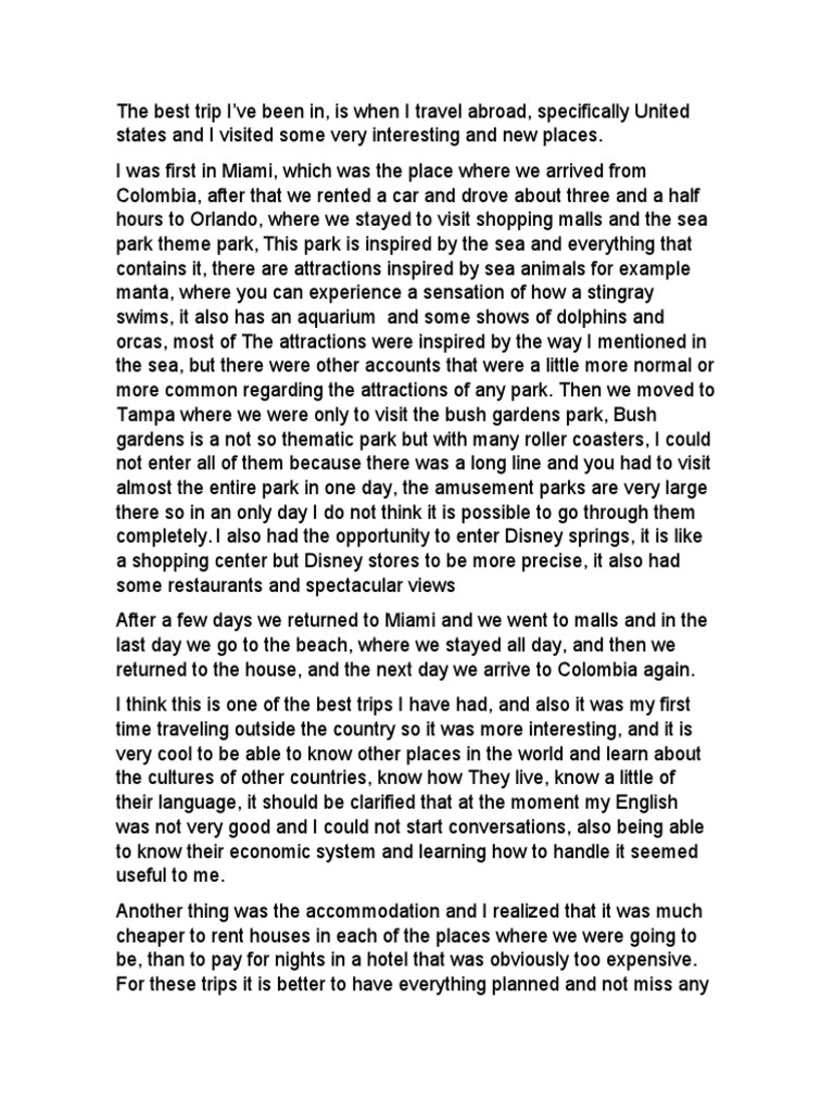 The Best Trip PDF