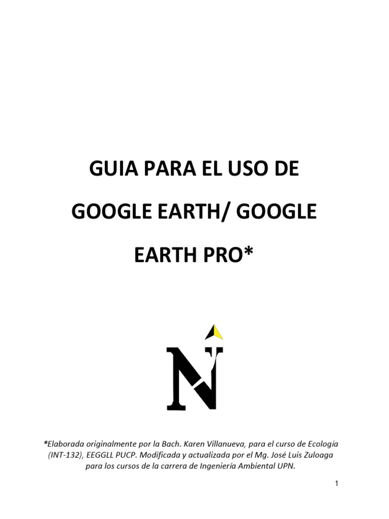 Guía de Uso de Google Earth Pro | PDF
