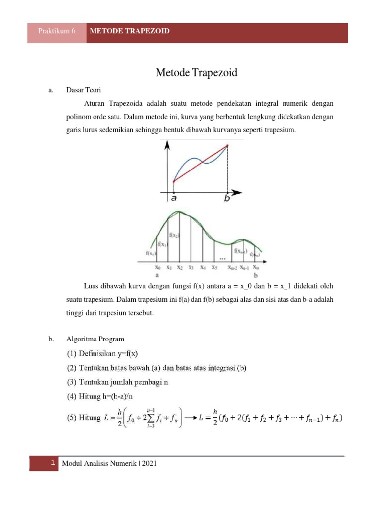 Metode Trapezoid | PDF