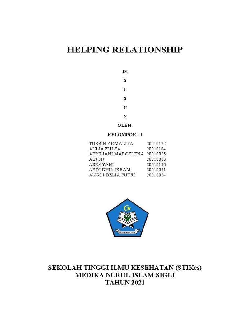 Helping Relationship | PDF | Karier & Perkembangan