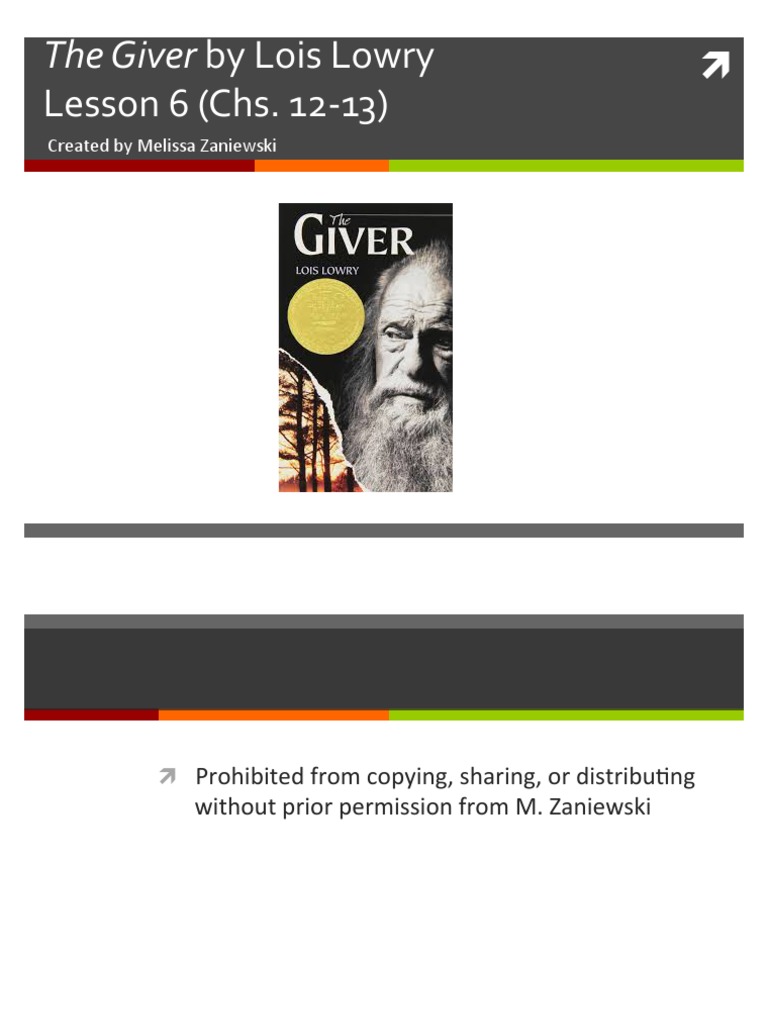 Giver Lesson 5 | PDF | The Giver