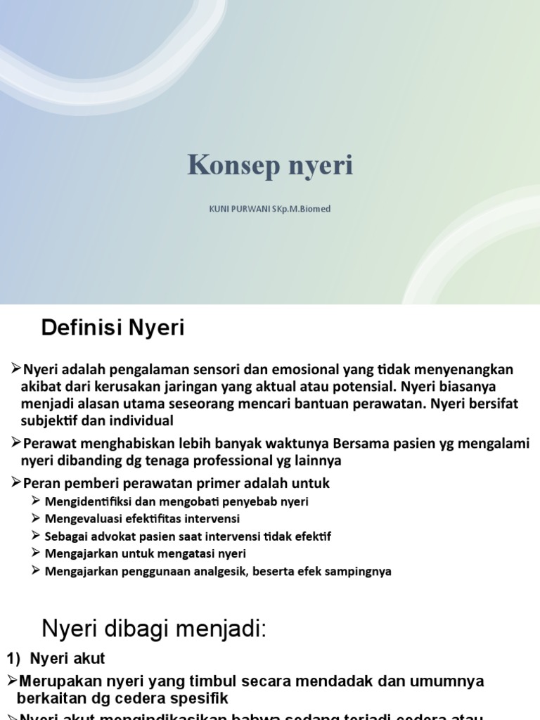 Konsep Nyeri | PDF