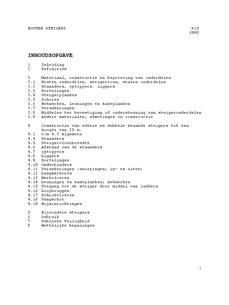 P015 Houten Steigers | PDF