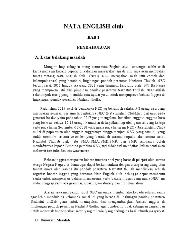 Nata English Course | PDF