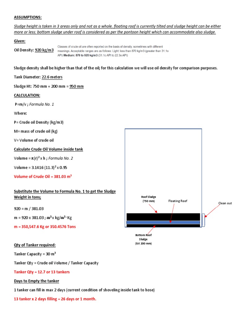 Sludge Calculation | PDF