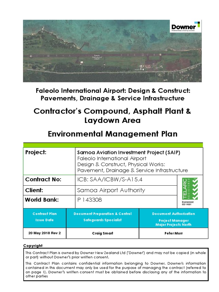 S A15.4 Contractors Compound EMP | PDF | Dangerous Goods | Occupational ...