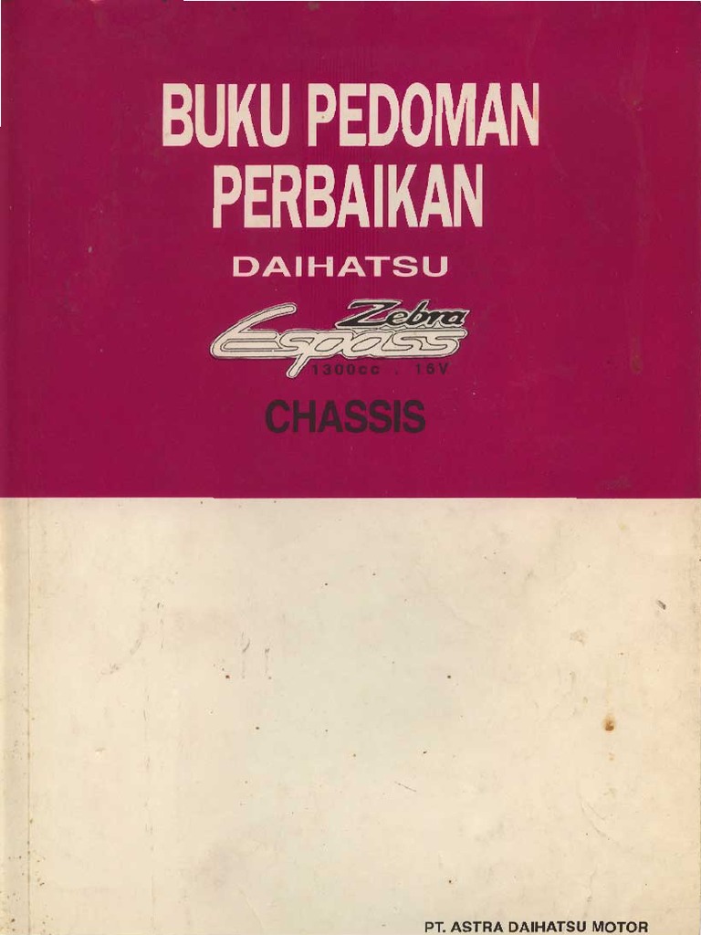 Pedoman Perbaikan DHT Espass Chasis | PDF