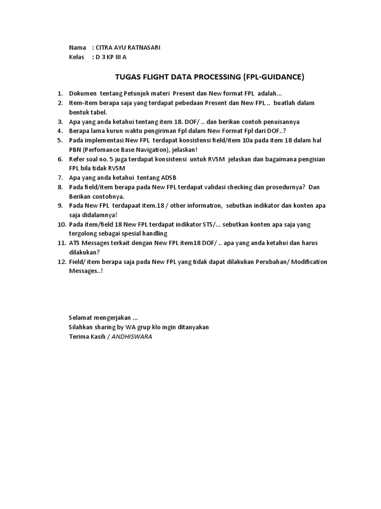 Citra Ayu FDP | PDF