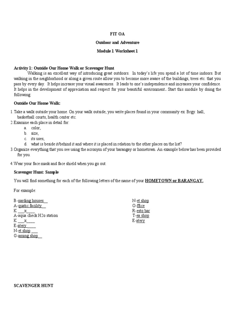 Module 1 Worksheet 1 | PDF