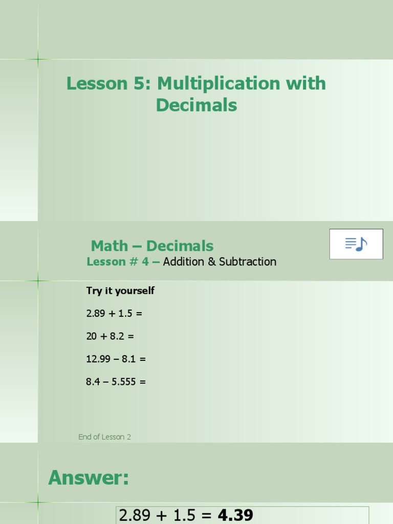 Mastering Decimal Multiplication | PDF | Multiplication | Numbers
