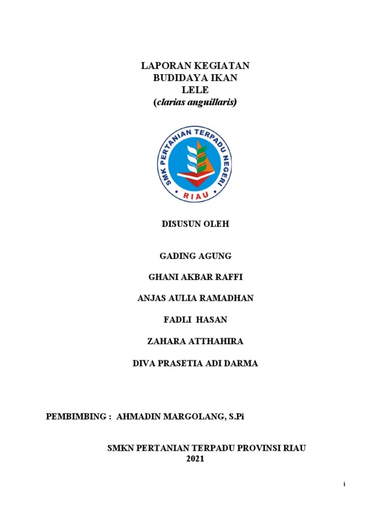 Laporan Budidaya Ikan Lele | PDF