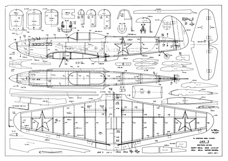Yakovlev Yak 3 Plan | PDF
