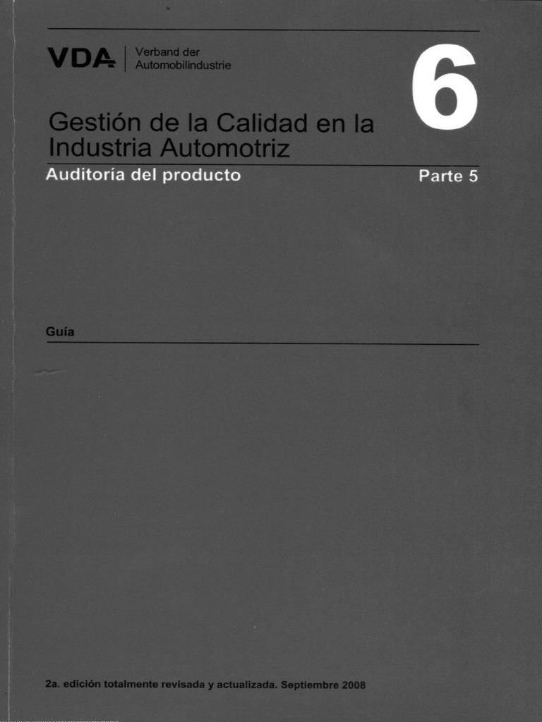 Gestión de La Calidad en La Industria Automotriz - Parte 5 | PDF