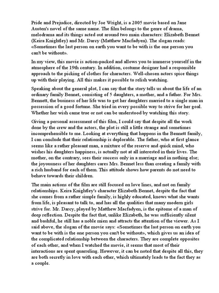 Pride and Prejudice | PDF | Art | Poetry