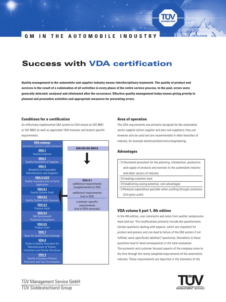 VDA e | PDF | Iso 9000 | Audit